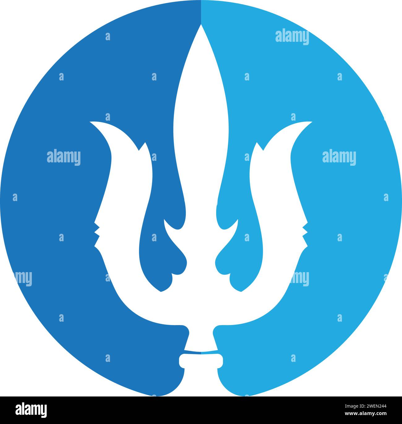 Ancient trident Stock Vector Images - Alamy