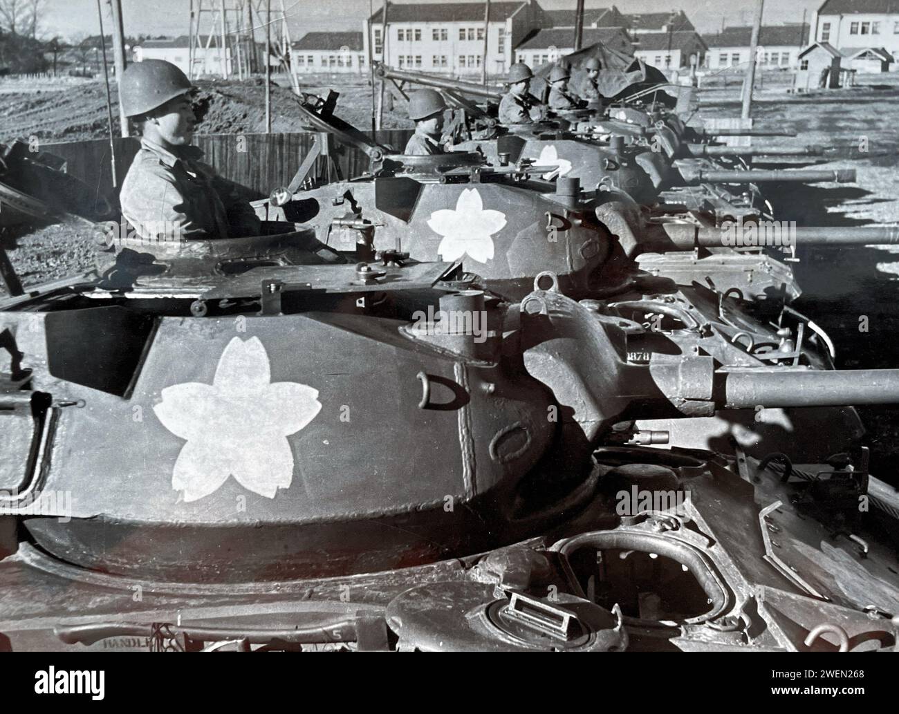 JAPANESE SELF-DEFENCE FORCE TANKS about 1955 Stock Photo - Alamy