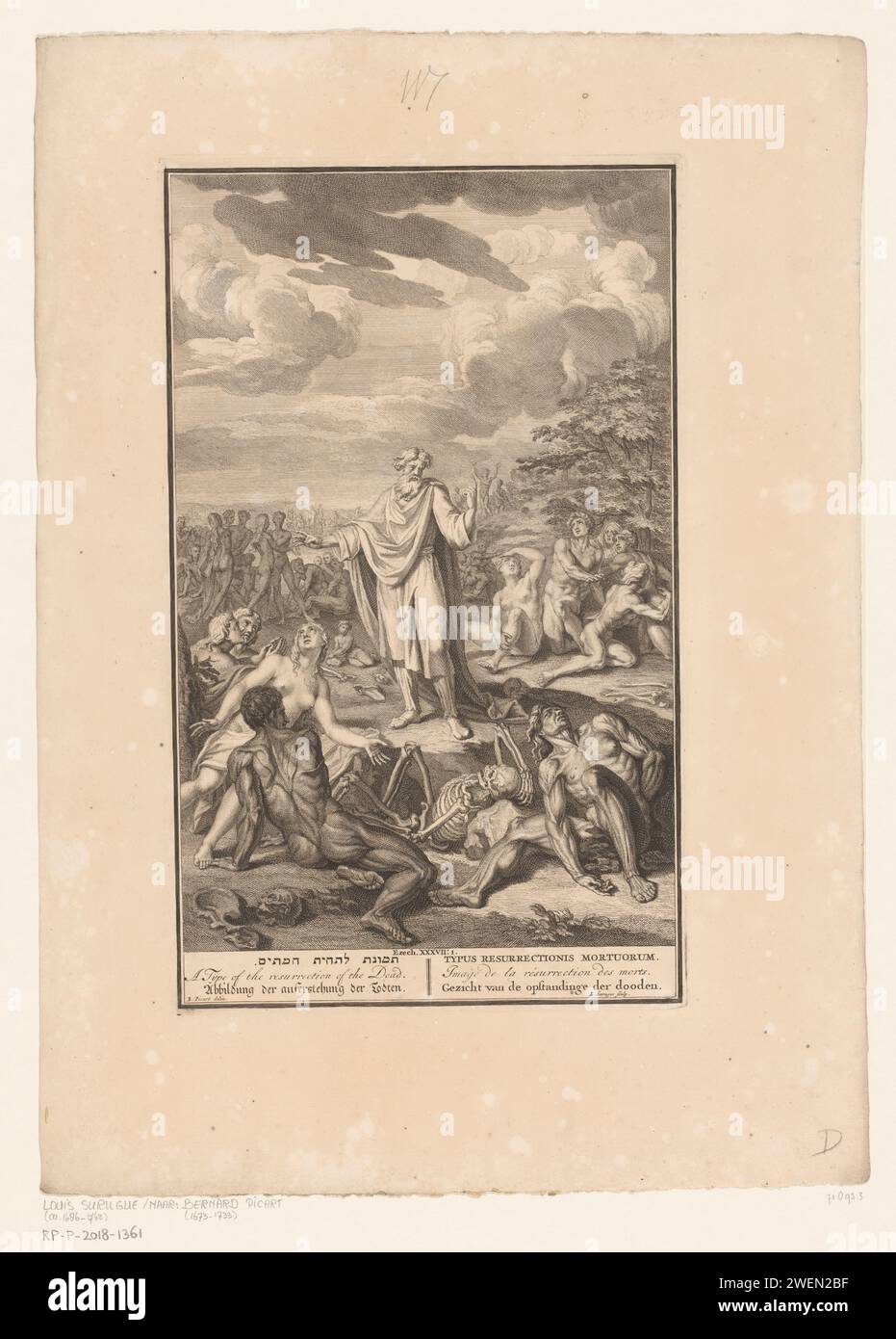 Resurrection of the dead, Louis Surugue, After Bernard Picart, 1691 ...