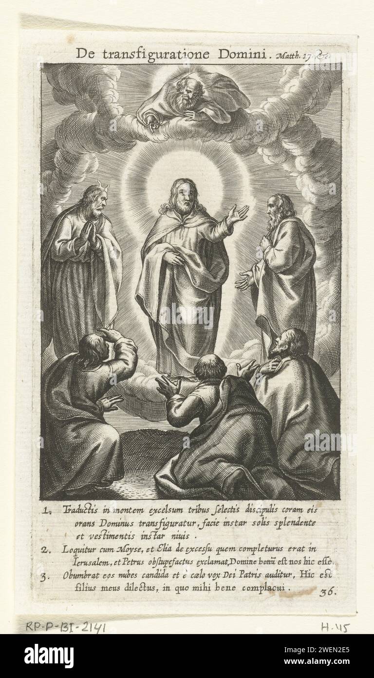 TransFiguration of Christ, Boetius Adamsz. Bolswert, 1622 print paper ...