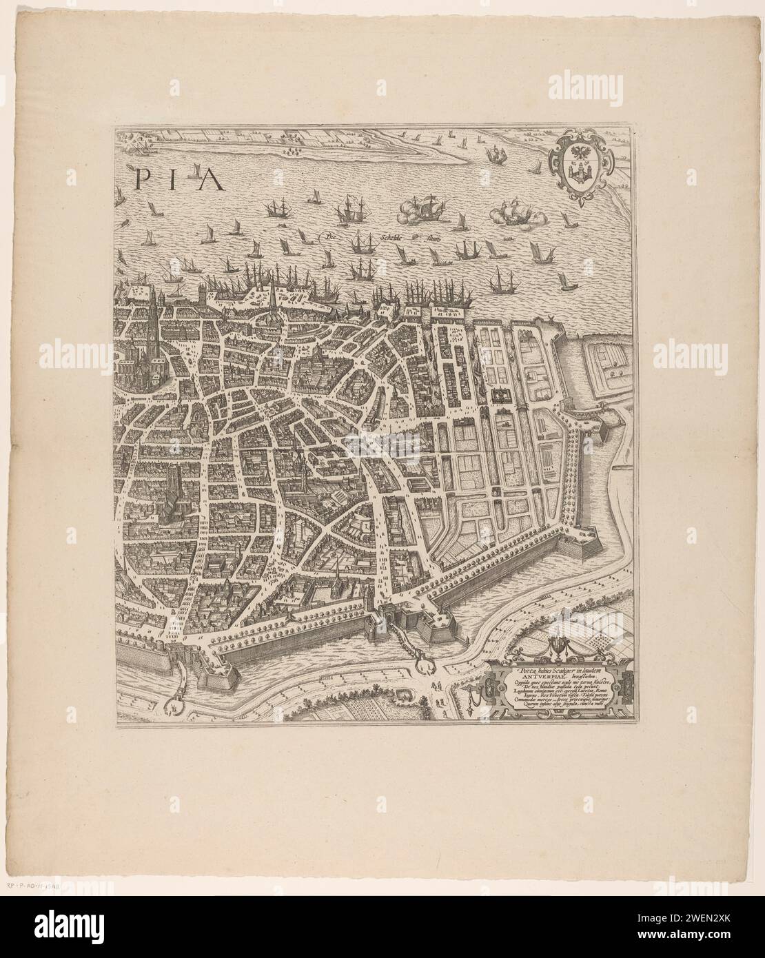 Map of Antwerp (right part), 1721 - 1774 print Right part of a map of Antwerp in a nutshell ...