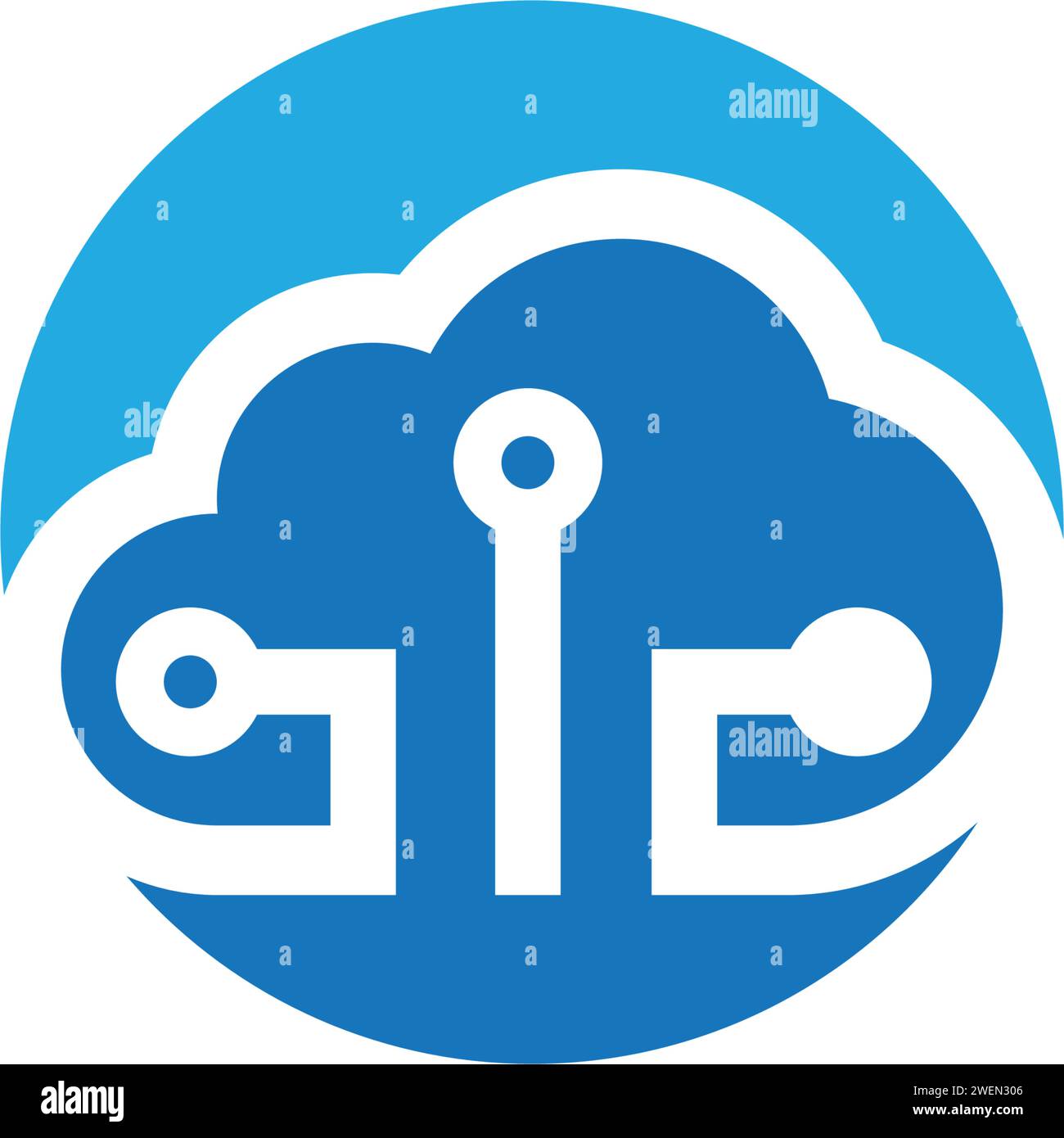 cloud vector logo template design vector Stock Vector Image & Art - Alamy