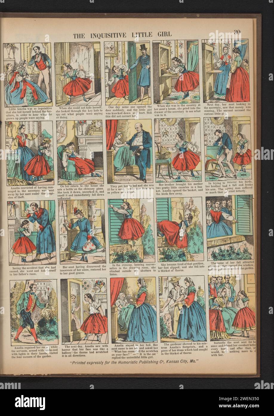 Curious girl, imagie d'Epinal - Pellerin, 1893 - 1894 print Leaf with ...