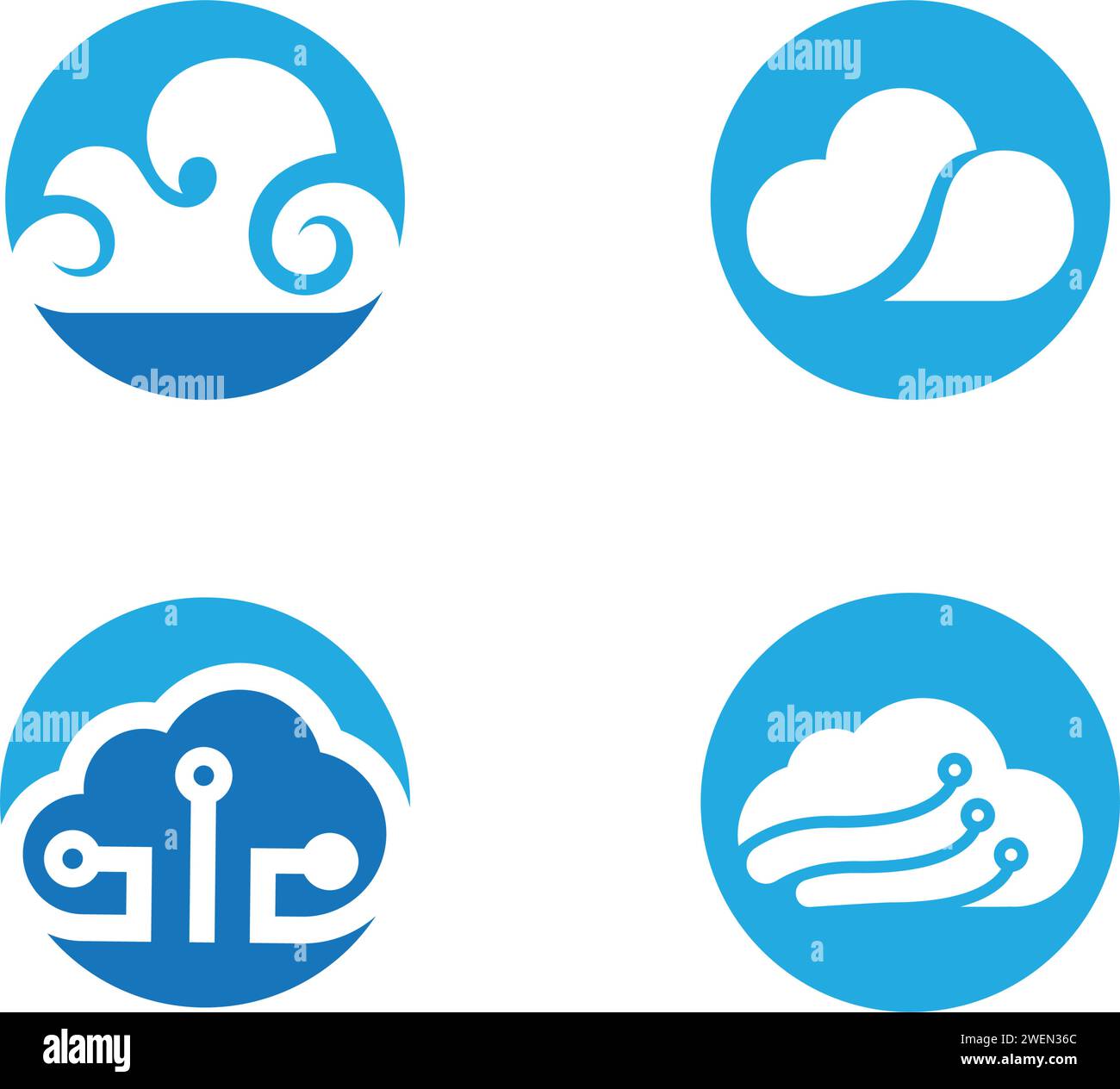cloud vector logo template design vector Stock Vector Image & Art - Alamy