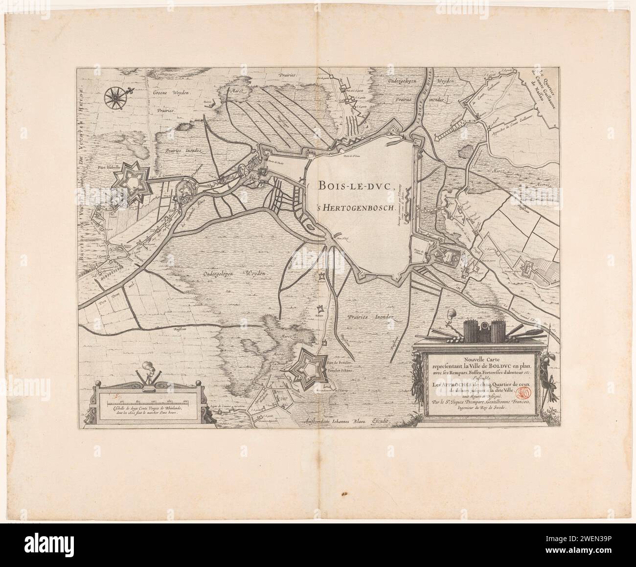 Map of the siege of Den Bosch by Frederik Hendrik, 1629, Anonymous ...