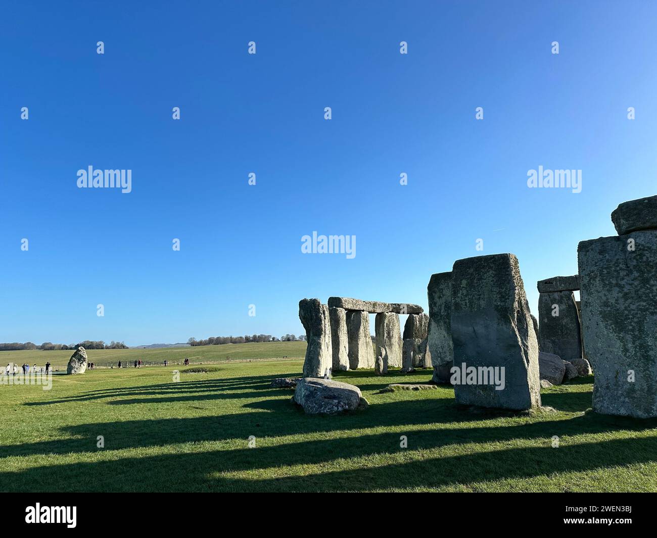 Salisbury, UK. 26th Jan, 2024. View of the Stone Age monument ...
