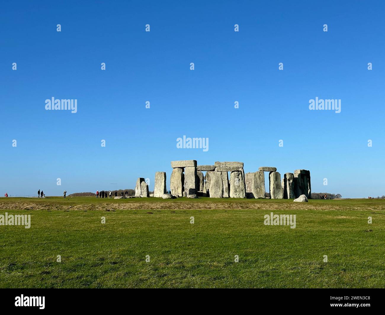 Salisbury, UK. 26th Jan, 2024. View of the Stone Age monument ...