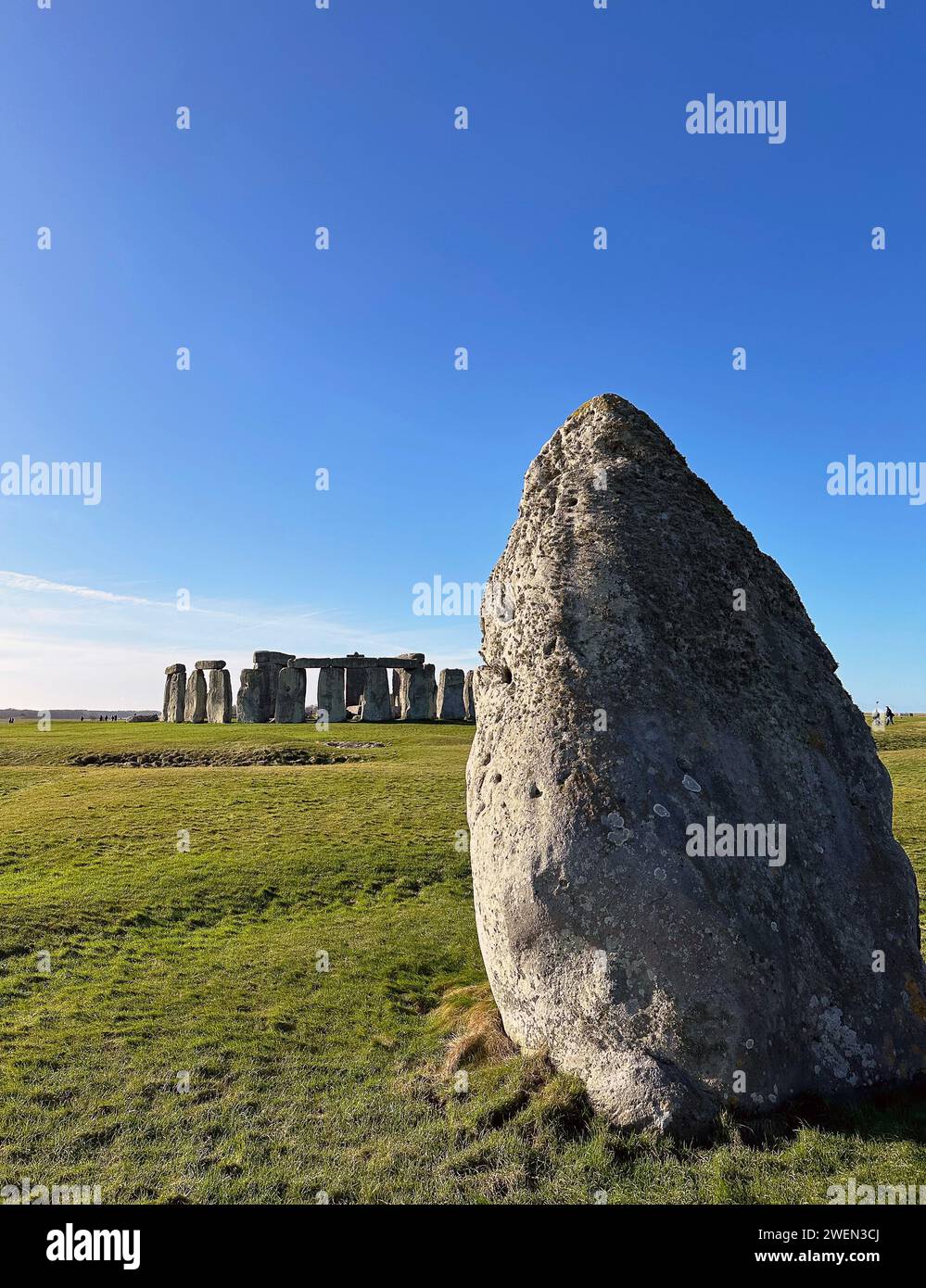 Salisbury, UK. 26th Jan, 2024. View of the Stone Age monument ...