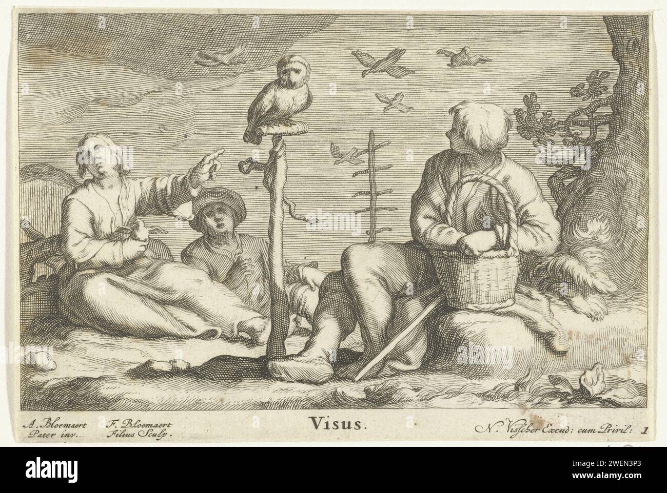FACE, Frederick Bloemaert, After Abraham Bloemaert, 1632 - 1670 print ...