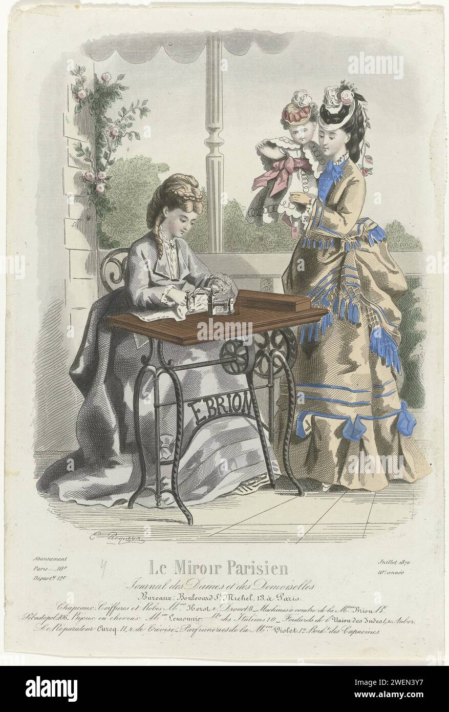 Woman sewing 1860 hi-res stock photography and images - Alamy