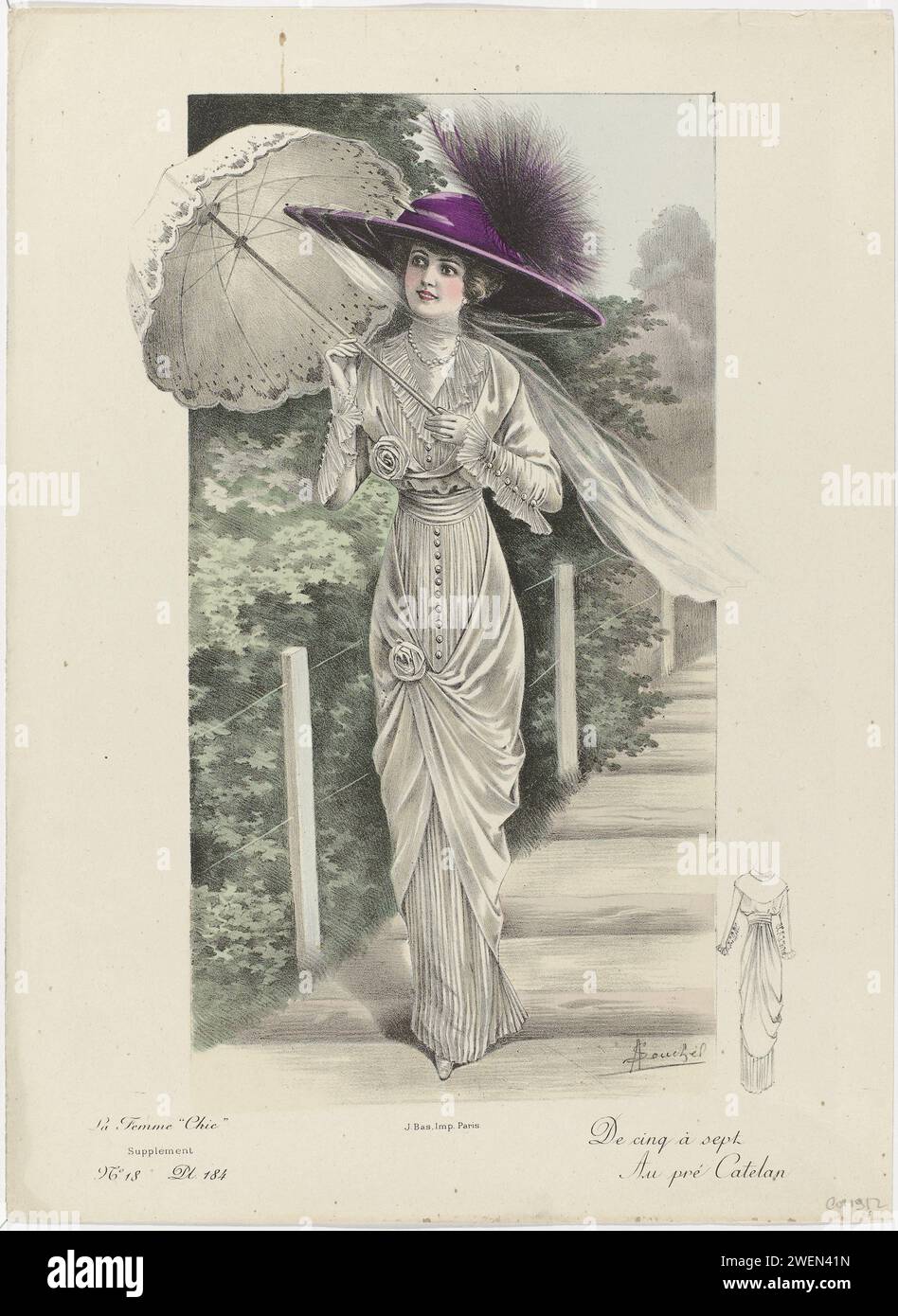 The chic woman, supplement, that. 1912, No. 18, pl. 184: of five aà ...