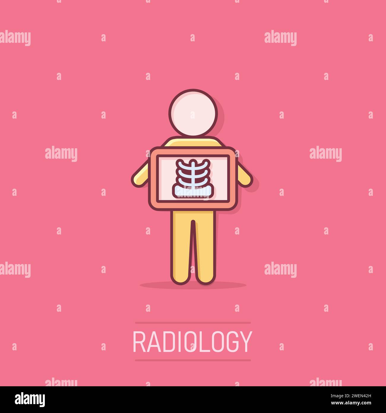 Radiology icon in flat Stock Vector Images - Alamy