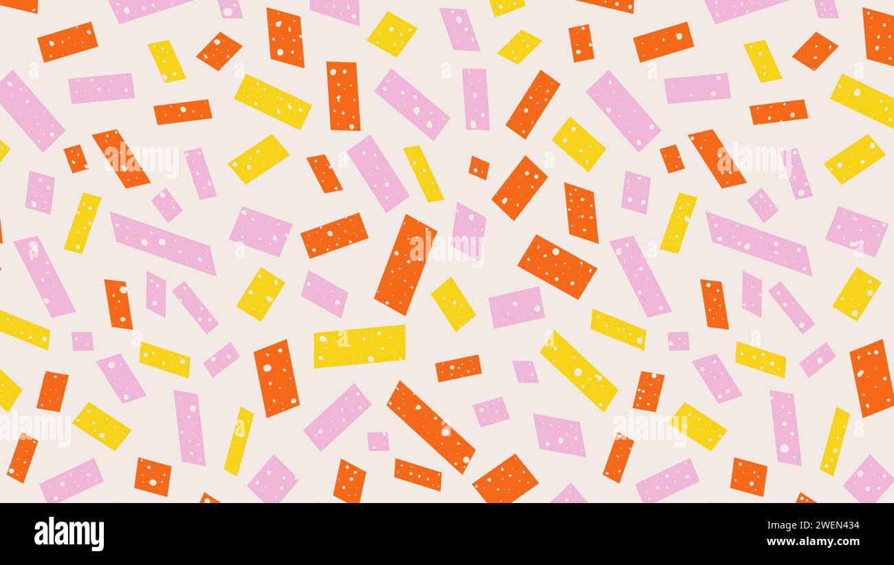 Funky abstract background with colorful confetti. Multi colored festive ...