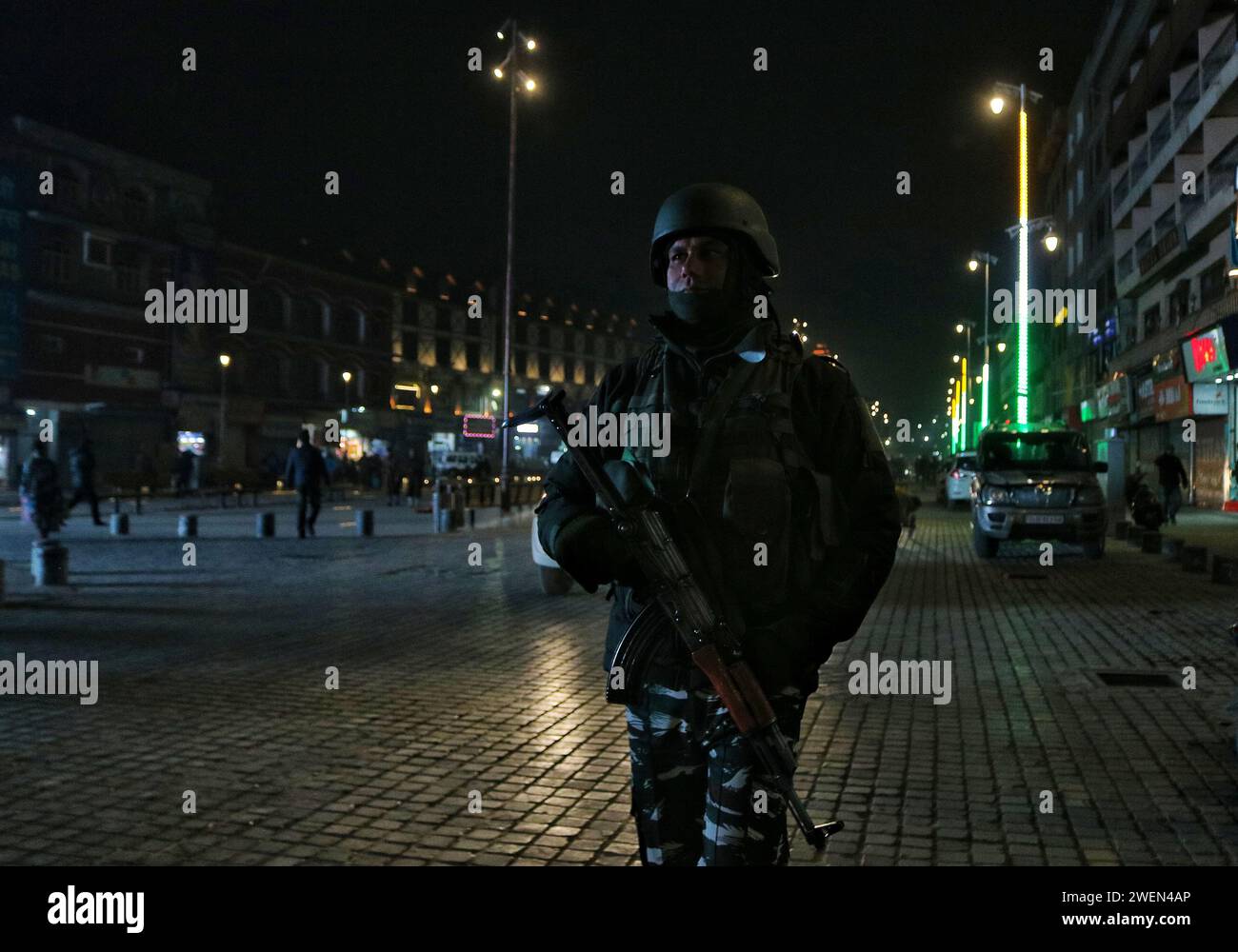 Non Exclusive: January 25,2024, Srinagar Kashmir, India : Indian ...