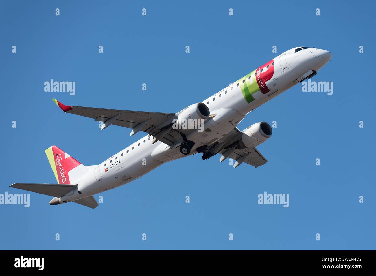 Tenerife, Spain January 21 st, 2024 Embraer E195AR. TAP Express ...