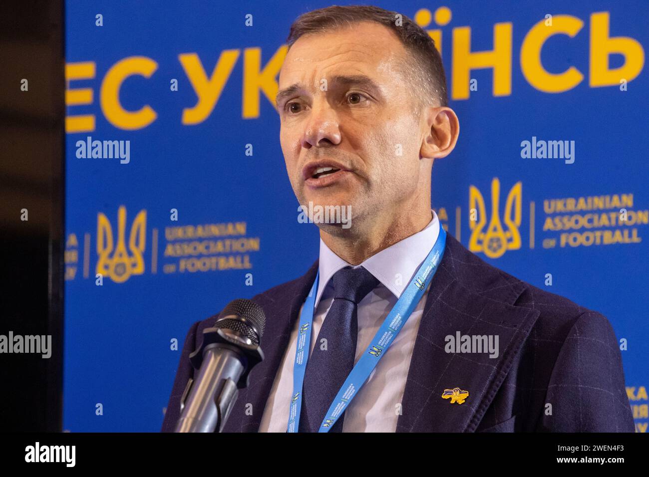 Non Exclusive: KYIV, UKRAINE - JANUARY 25, 2024 - Newly elected ...