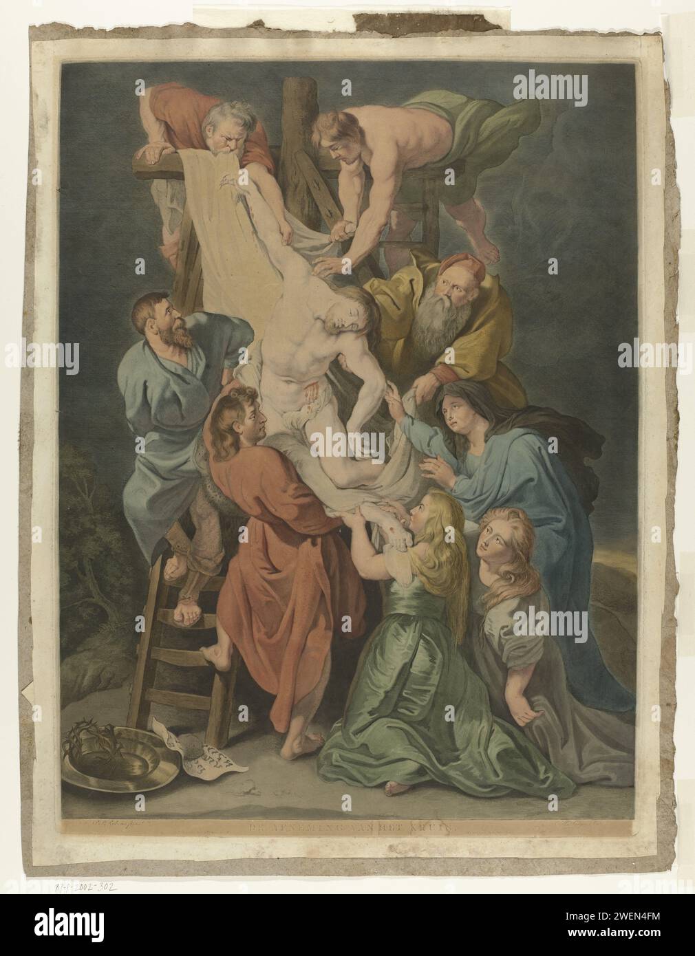 Kruisafneming, Charles Howard Hodges, after Lucas Vorsterman, after Peter Paul Rubens, 1805 ...