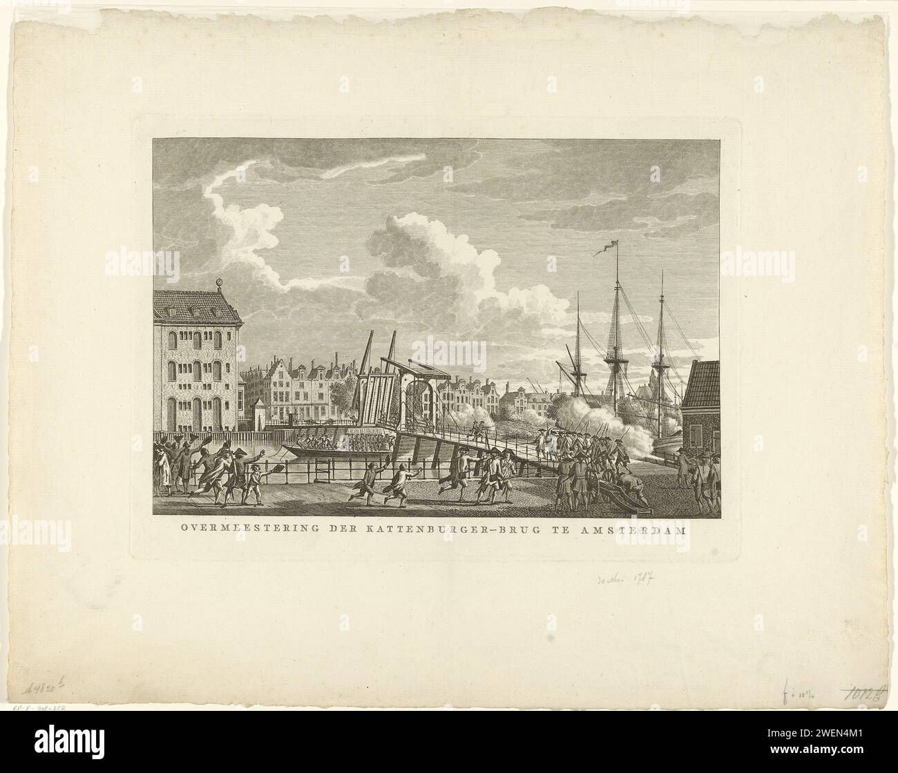 Attack on Kattenburg, Cornelis Jacob de Huyser (attributed to), after ...