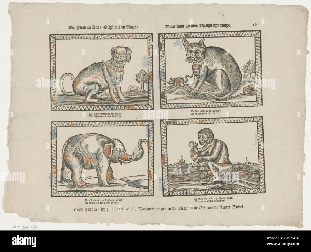 The dog and cat / oliphant and AAPE / there you can freeth you, 1725 ...