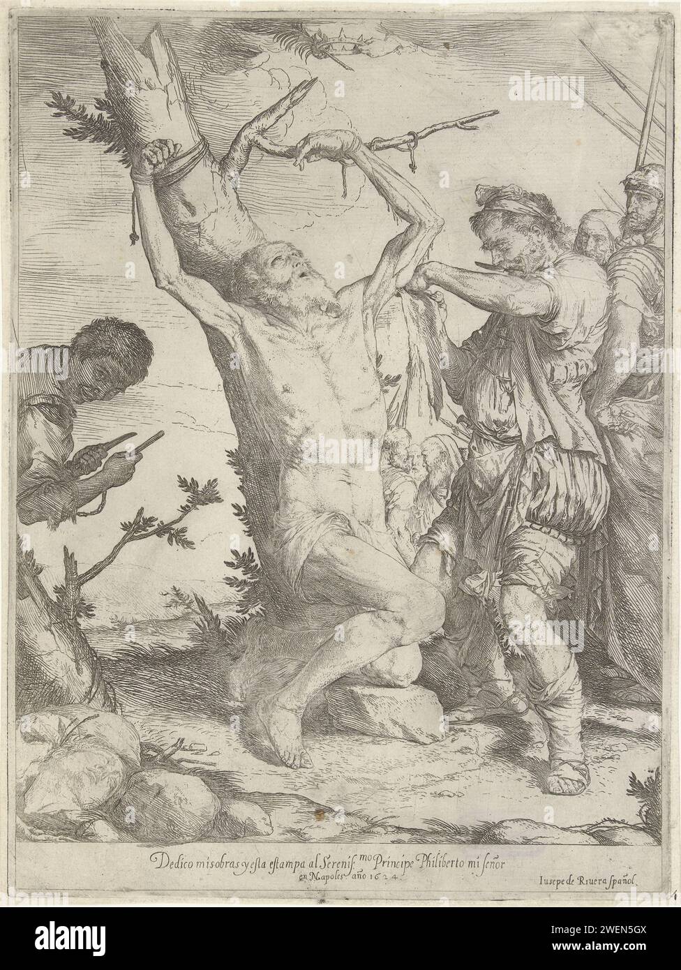 Martyrdom of the Holy Bartholomeus, Jusepe de Ribera, 1624 print The ...