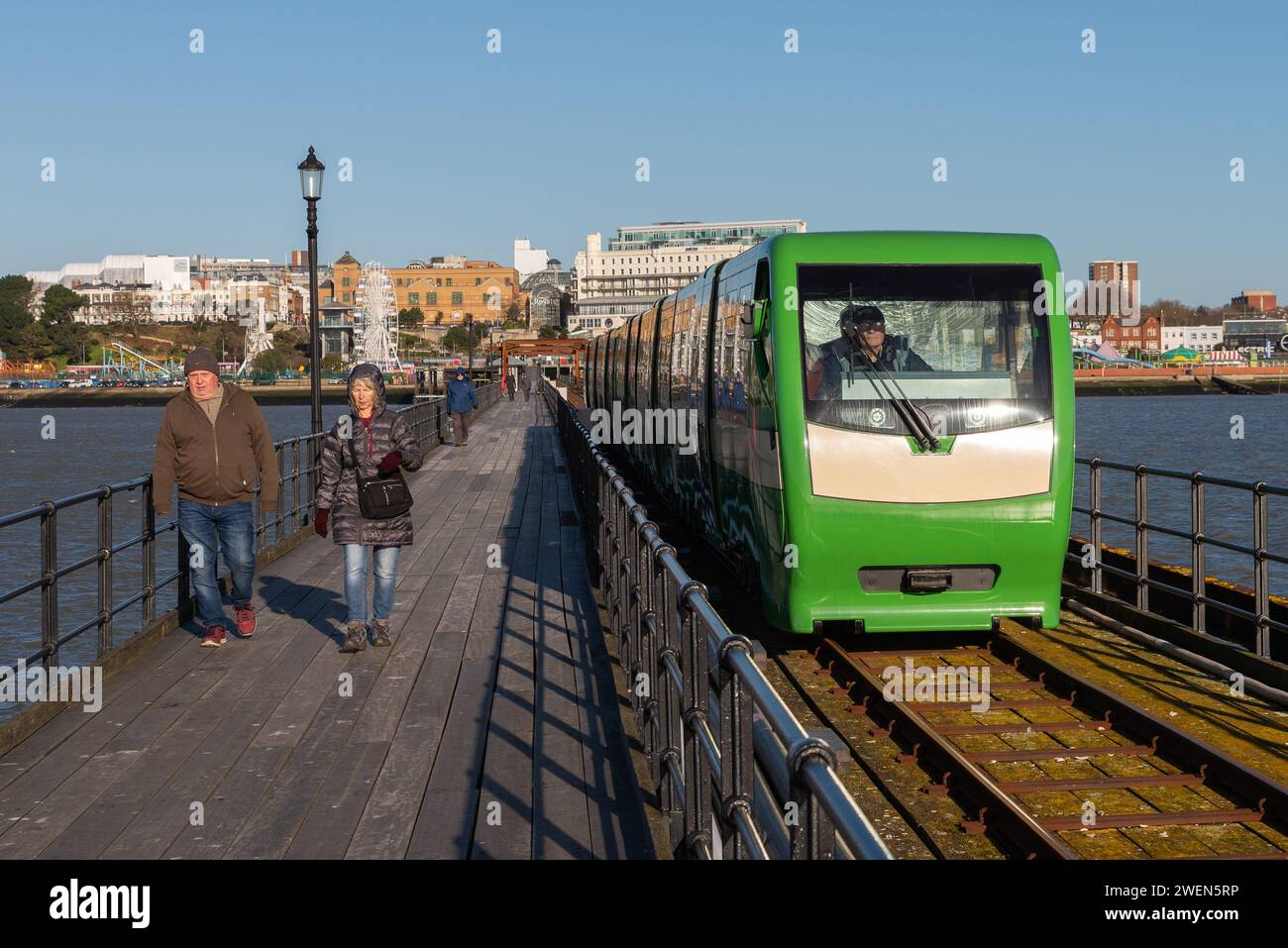 Southend Pier, Southend on Sea, Essex, UK. 26th Jan, 2024. The day has ...