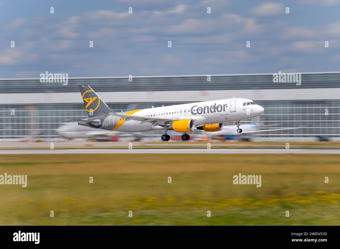 Munich, Germany - July 06. 2023 : Condor Airbus A320-214 with the ...