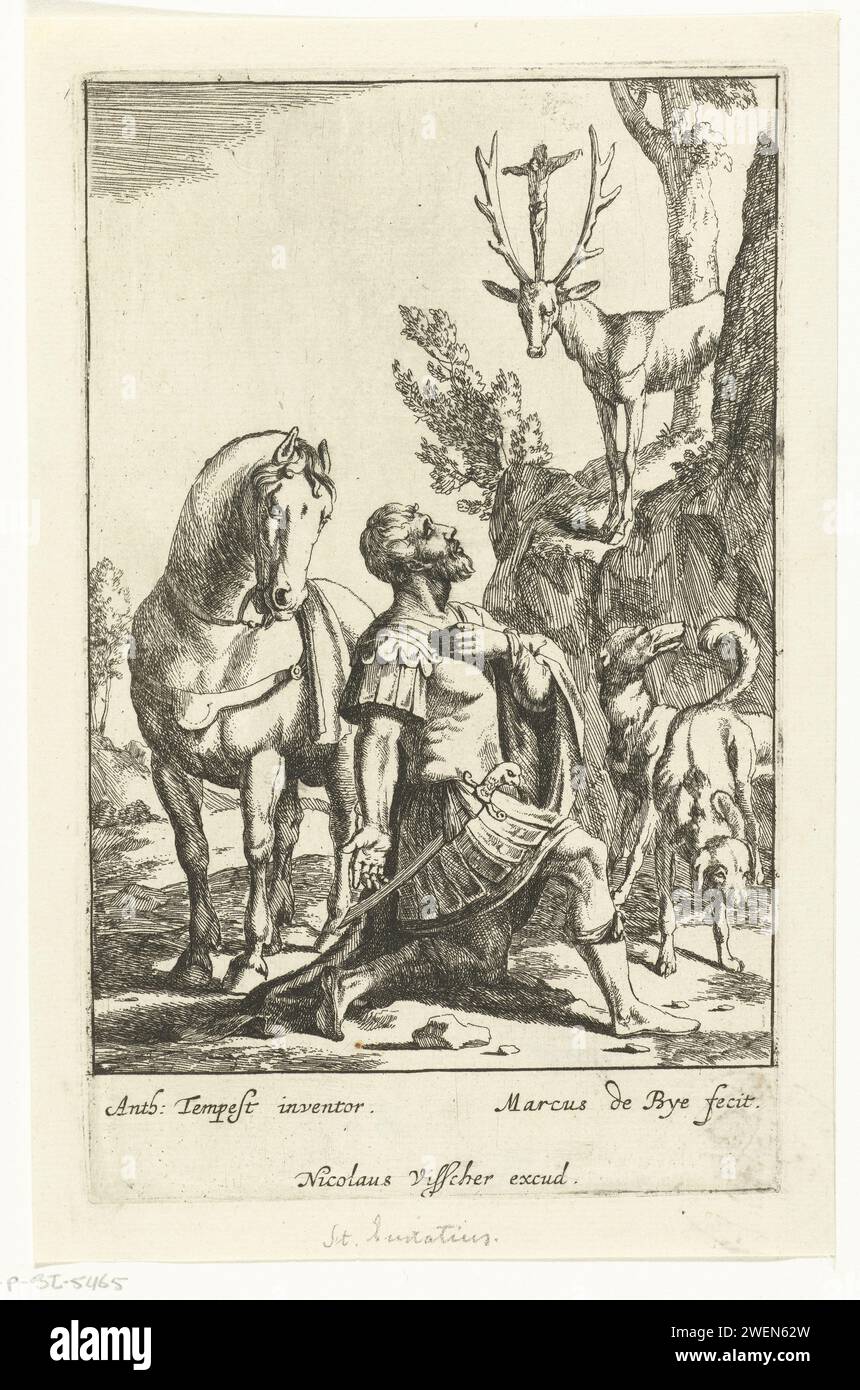 Holy Eustachius, Marcus de Bye, after Antonio Tempesta, 1659 - c. 1677 ...