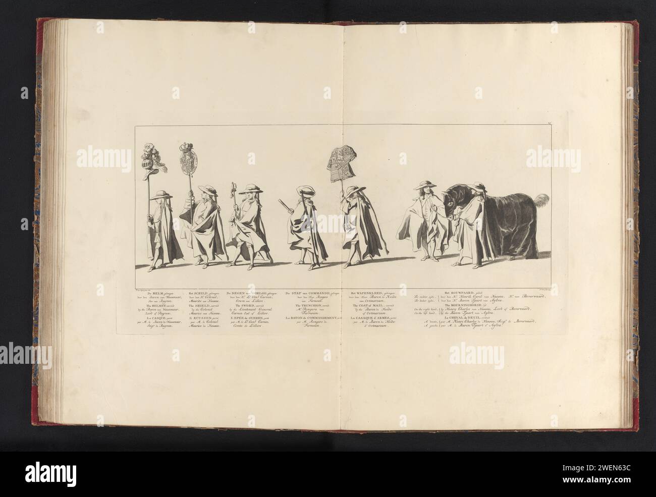 Corpse of Willem IV, 1752, plate 23, Jan Punt, after Pieter Jan van ...