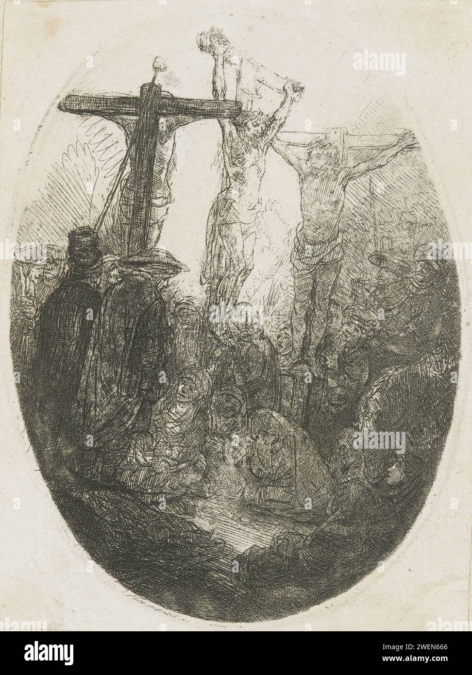 Christ on the cross between the two thieves hi-res stock photography and images - Alamy