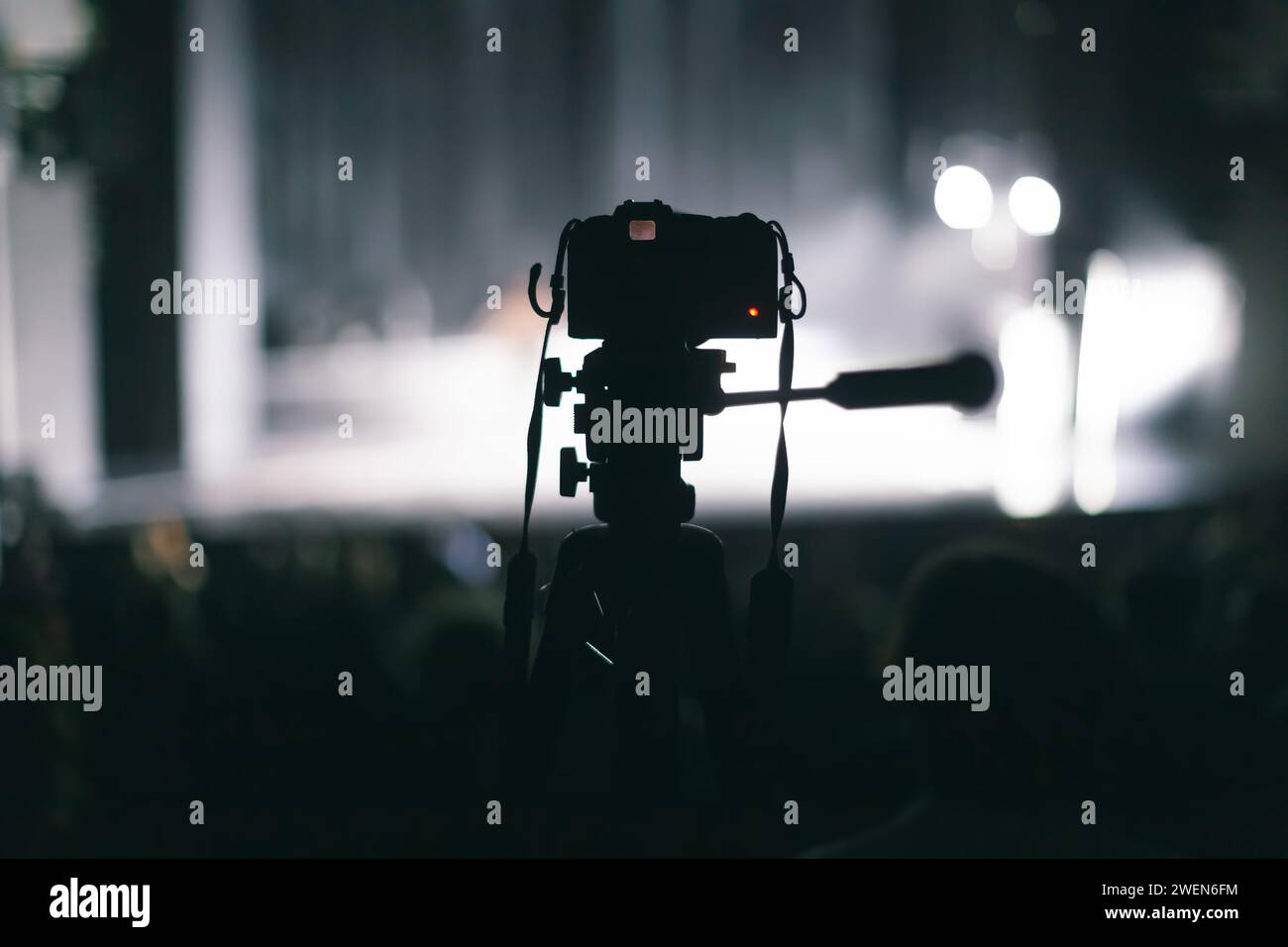 camera recording stage performance Stock Photo - Alamy
