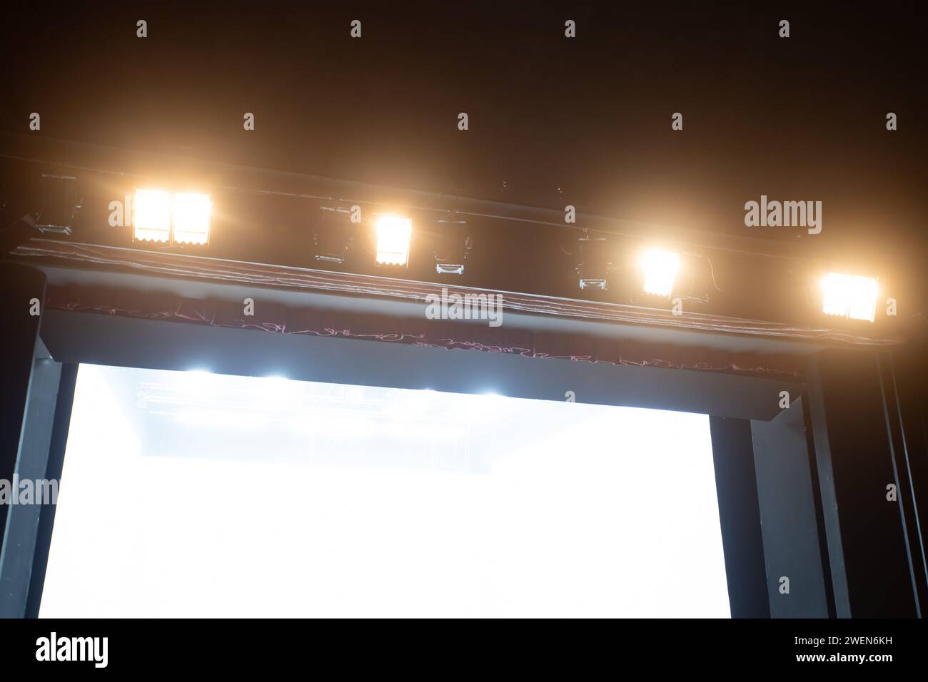 flood lights above theatre stage Stock Photo - Alamy