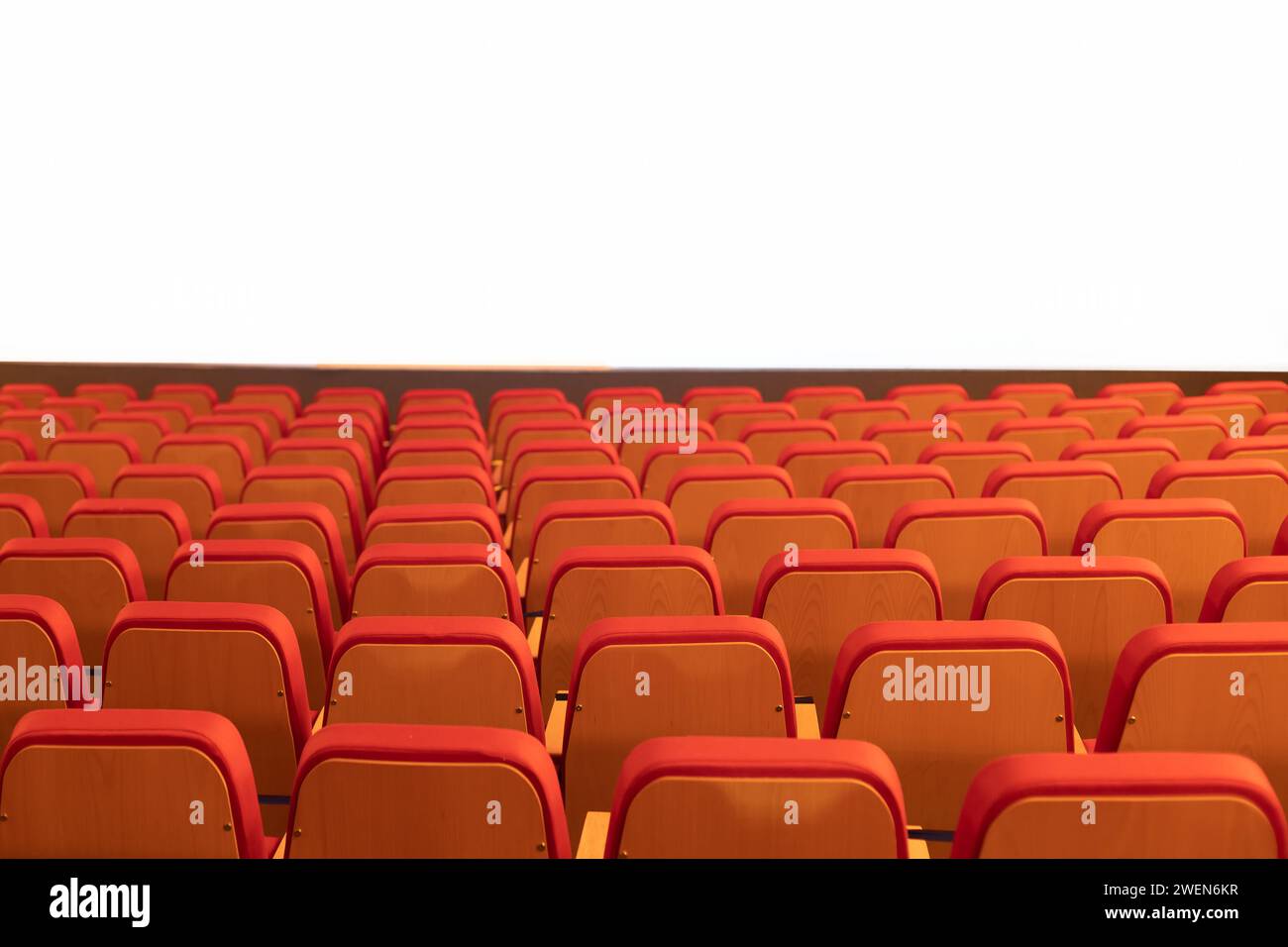 theatre stage with isolated white area Stock Photo - Alamy