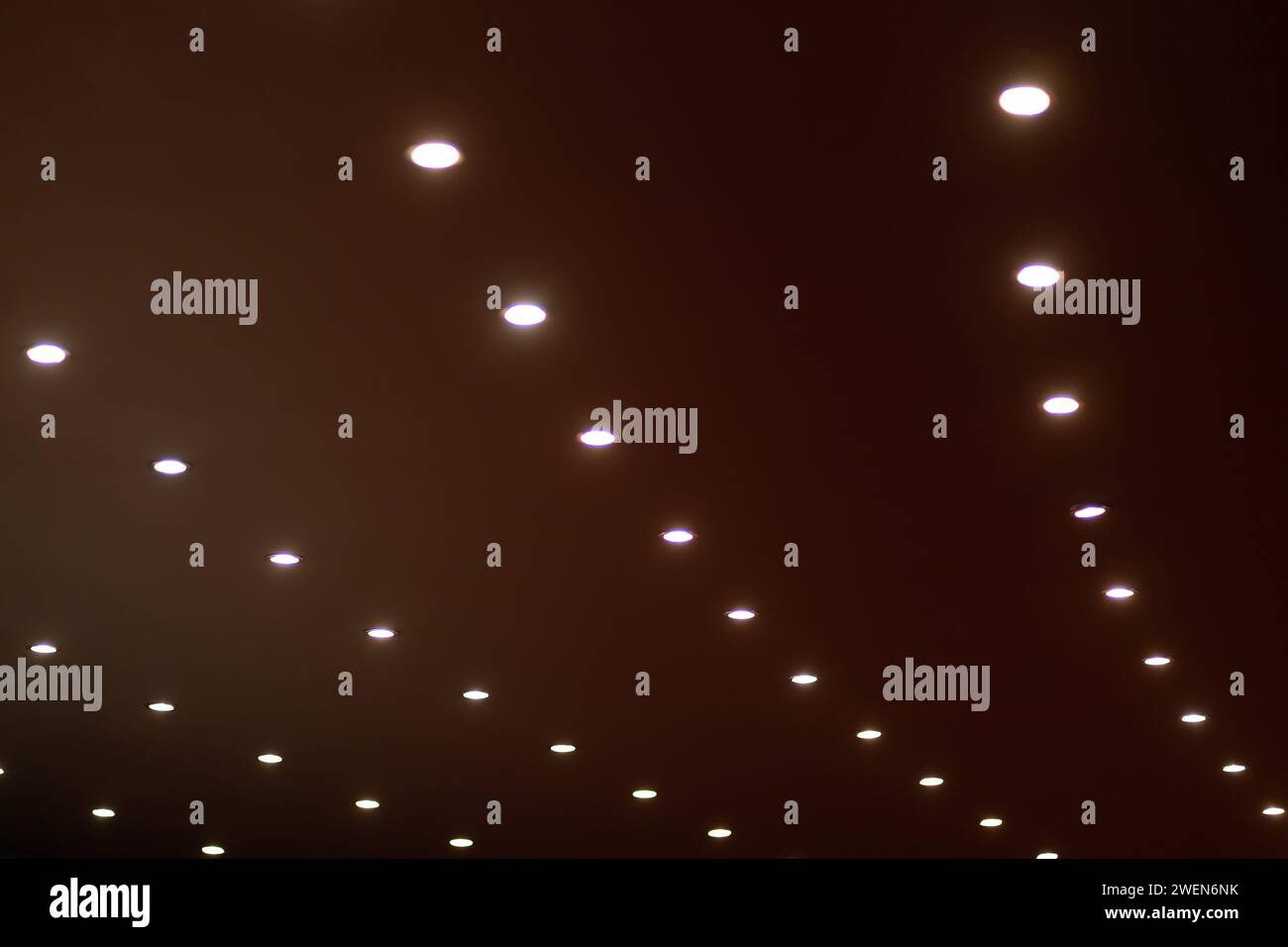 ceiling decorative theatre lights Stock Photo - Alamy