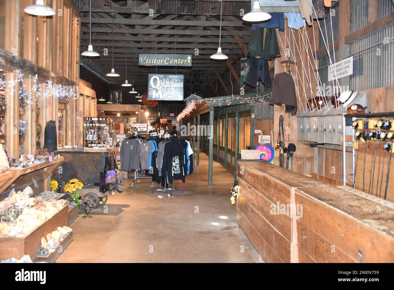 Bisbee, AZ., 12/30/2023. Queen #15 offers visitors a glimpse of tunnel ...