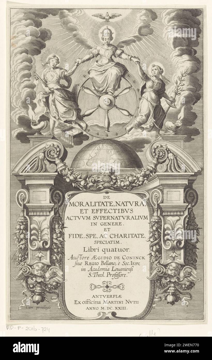 Faith, Hope and Love, Cornelis Galle (I) (Attributed to), 1623 print ...