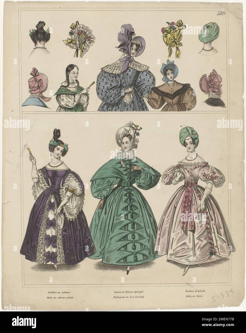 Townsend's Monthly Selection of Parisian Costumes, ca. 1834, No. 580 ...