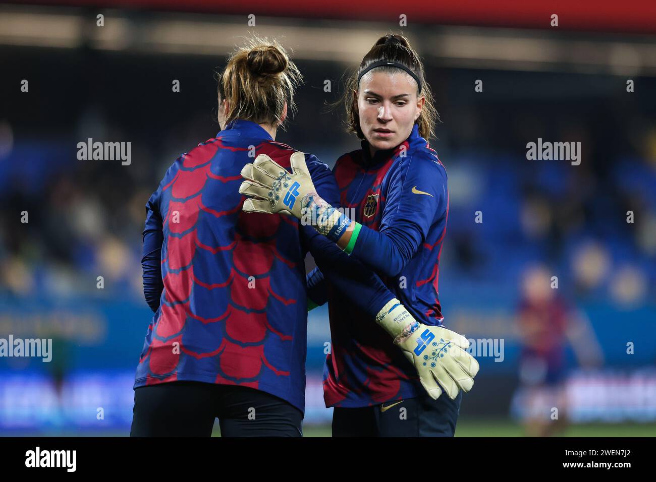 Barcelona, Spain. 25th Jan, 2024. Goalkeeper Gemma Font of FC Barcelona ...