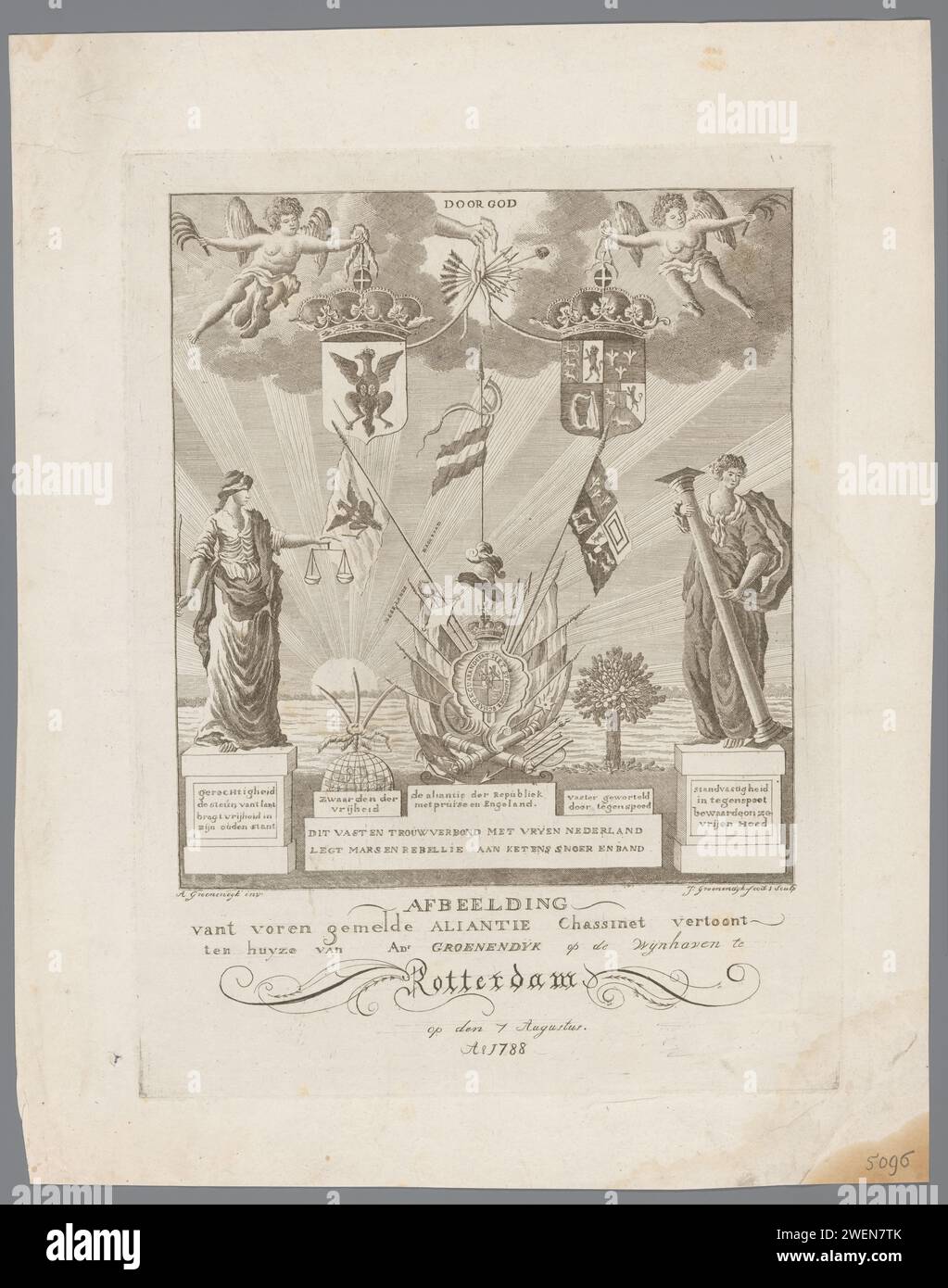 Illumination of A. Groenendijk's house in Rotterdam, Jacob Groenendijk ...