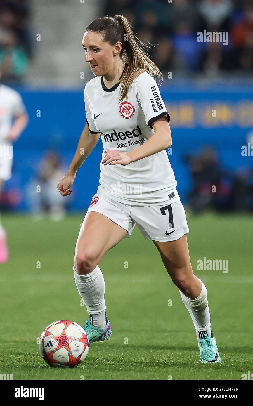 Barcelona, Spain. 25th Jan, 2024. Lara Prasnikar (7) of Eintracht ...