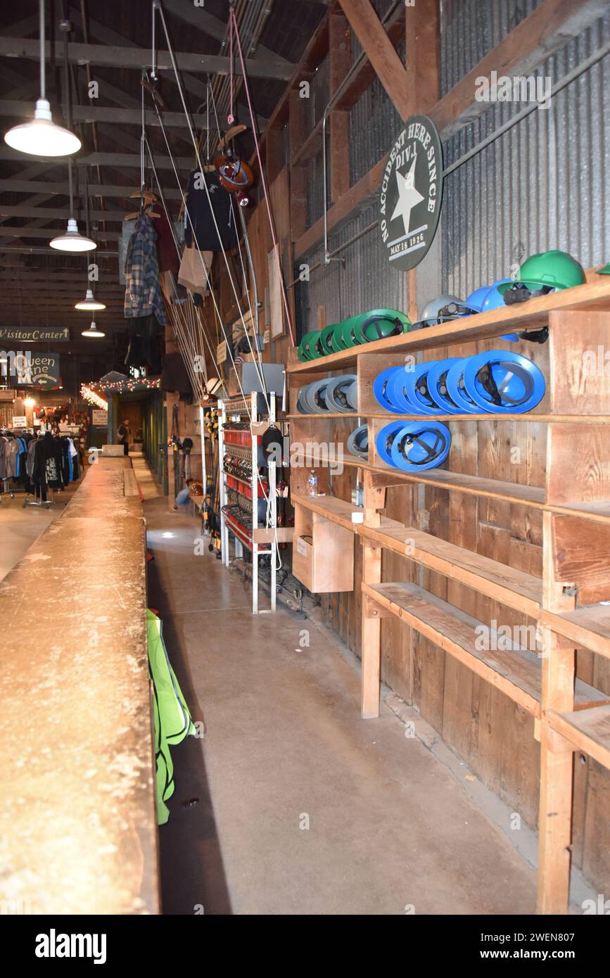 Bisbee, AZ., 12/30/2023. Queen #15 offers visitors a glimpse of tunnel ...