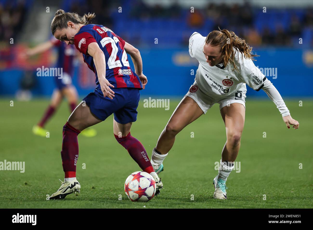 Barcelona, Spain. 25th Jan, 2024. Ona Batlle (22) of FC Barcelona and ...