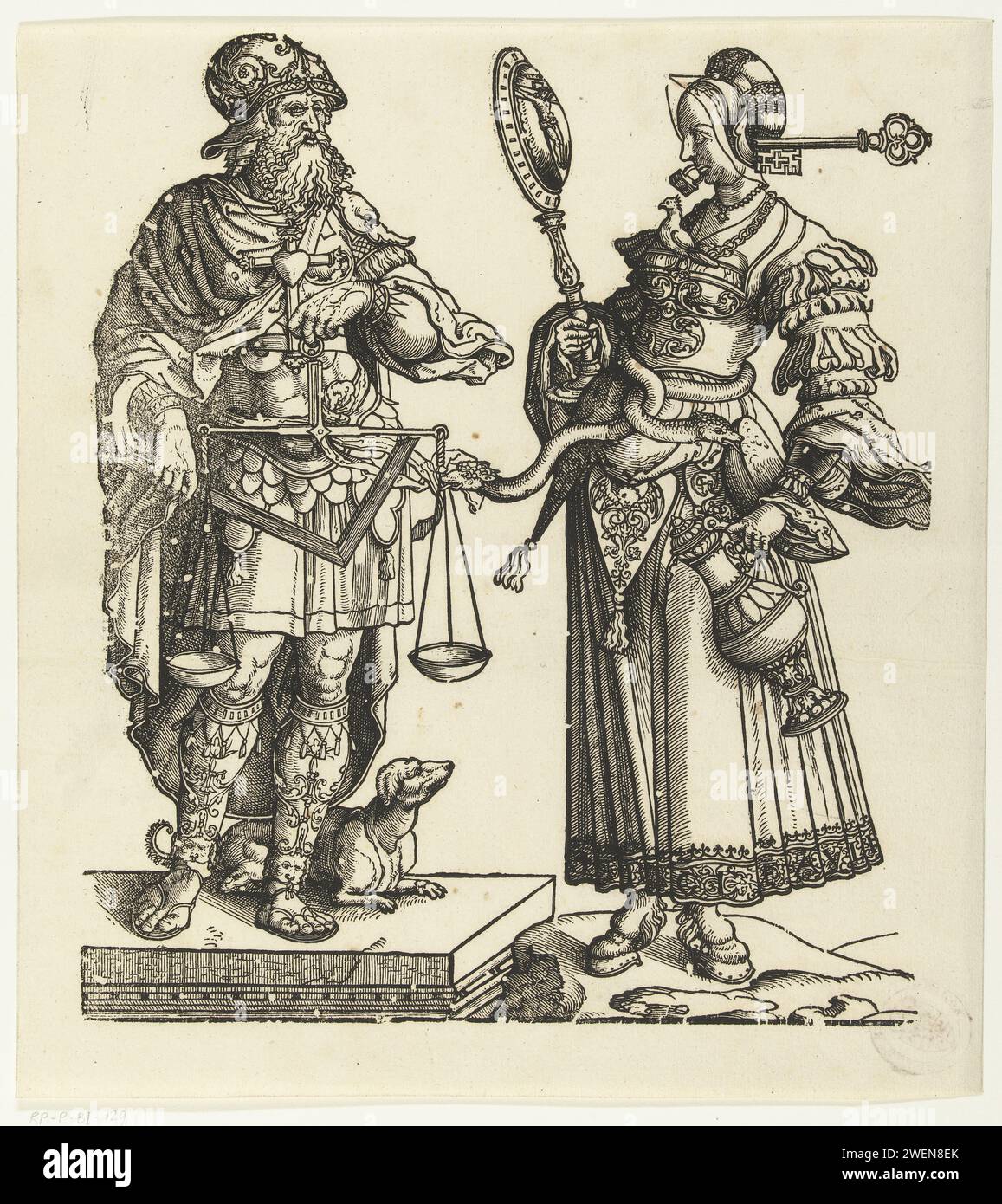 The wise man and the wise woman, Cornelis Anthonisz. (attributed to ...
