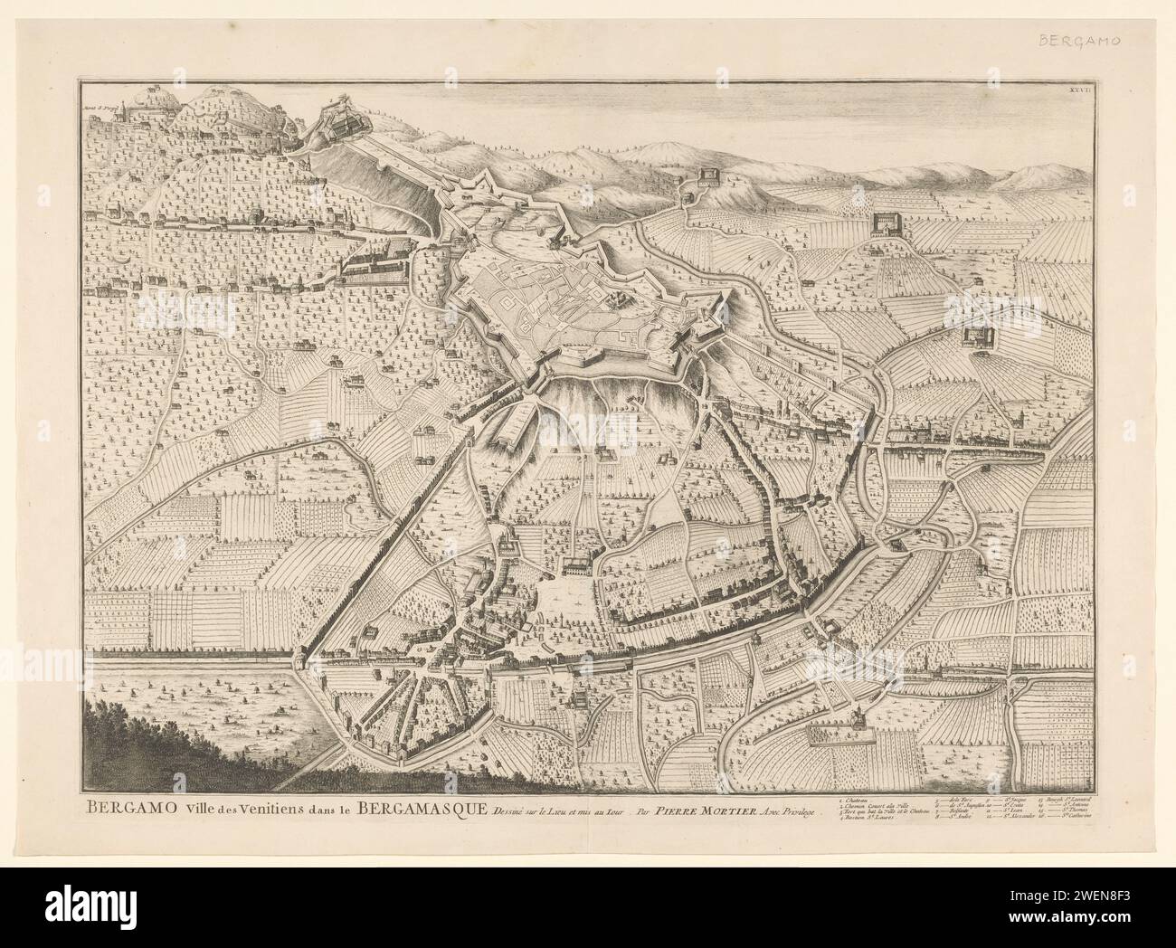 Bergamo map hi-res stock photography and images - Alamy