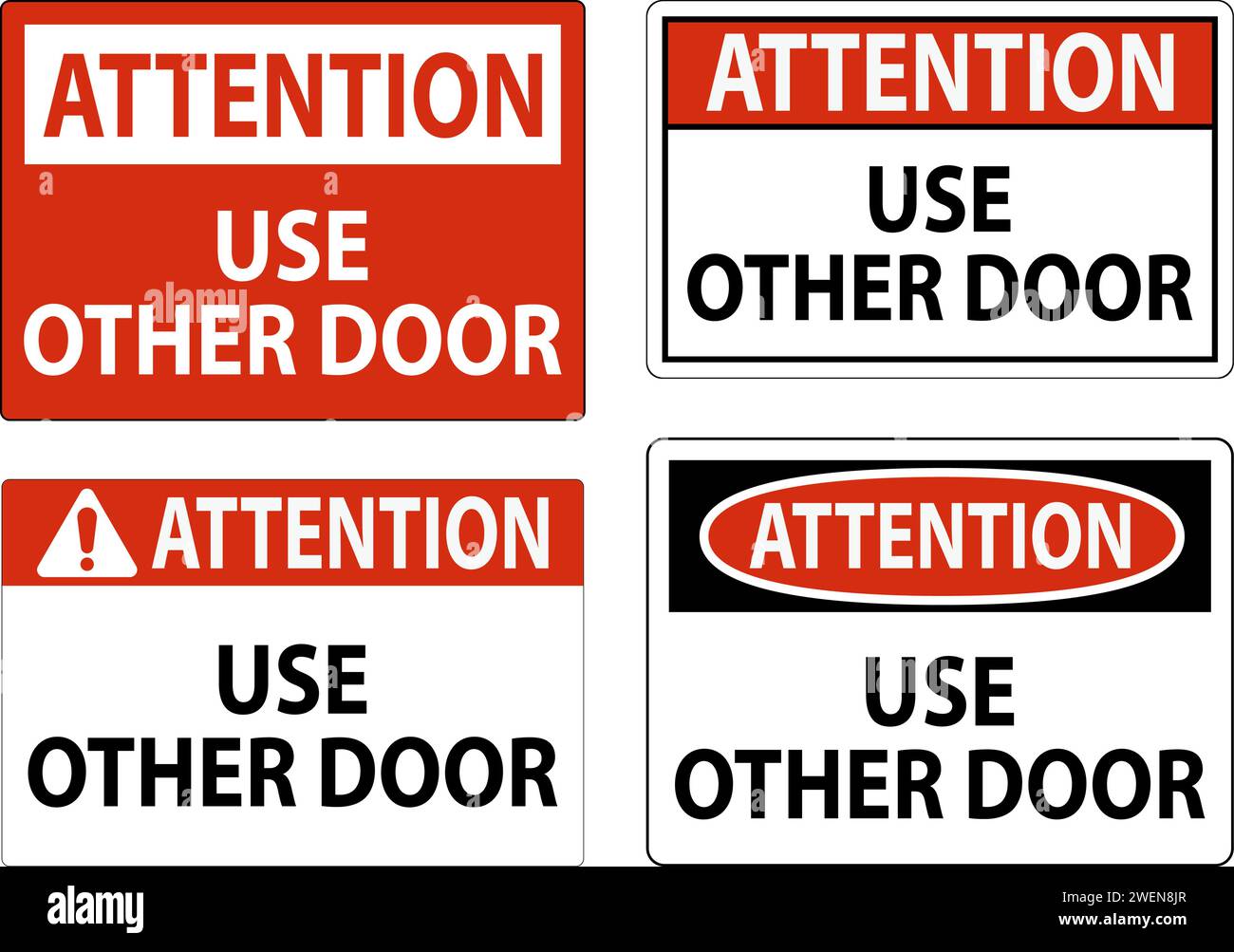 Please attention isolated banner Cut Out Stock Images & Pictures - Alamy