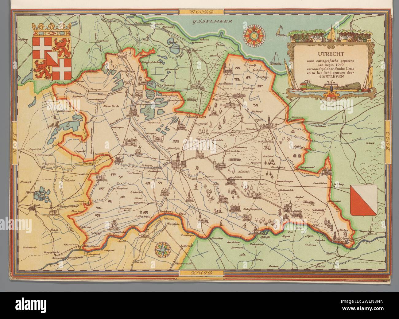 Map of Utrecht, 1940, Studio Certo, c. 1947 print This print is part of ...