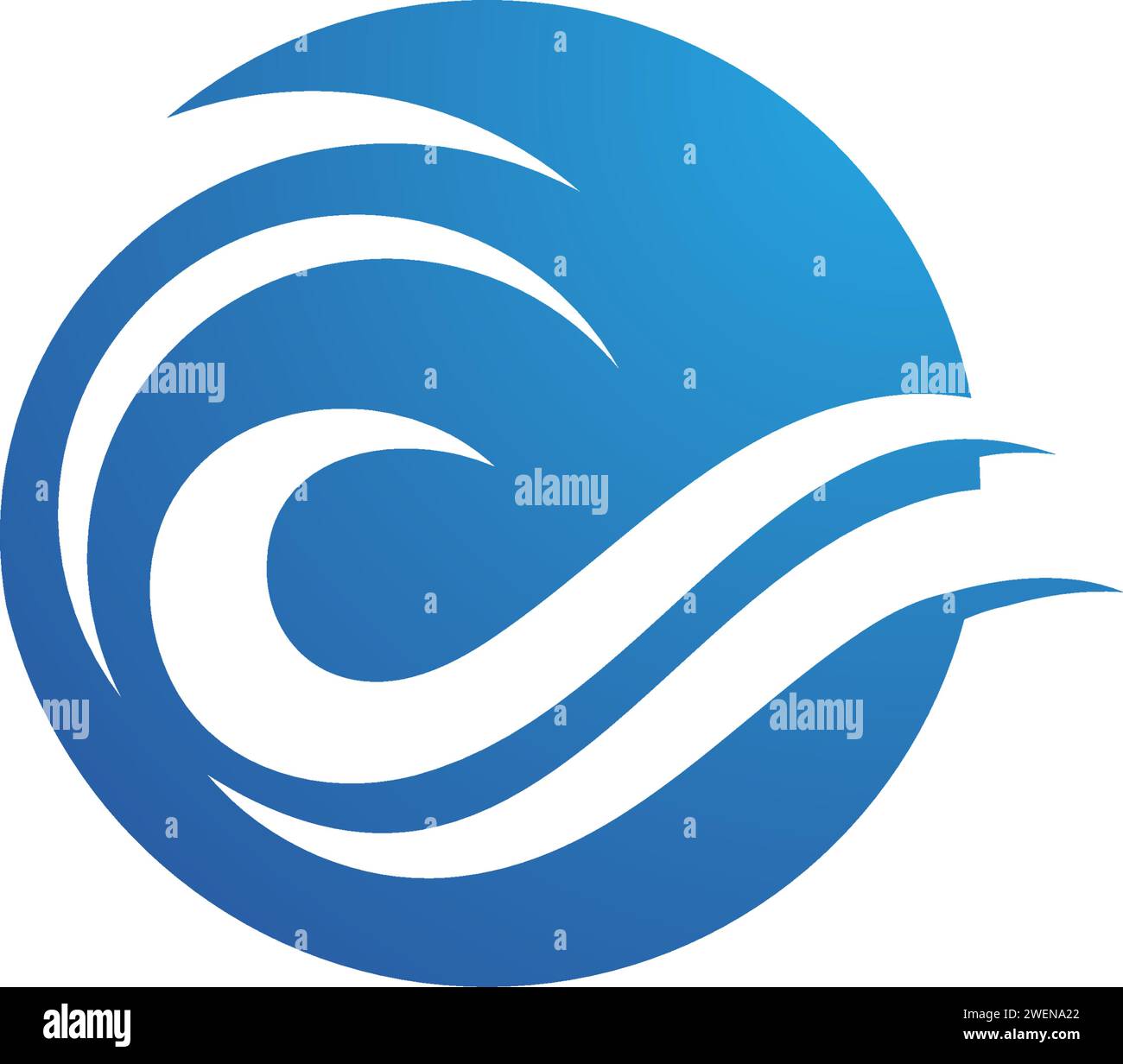 Water Wave symbol and icon Logo Template vector Stock Vector Image ...