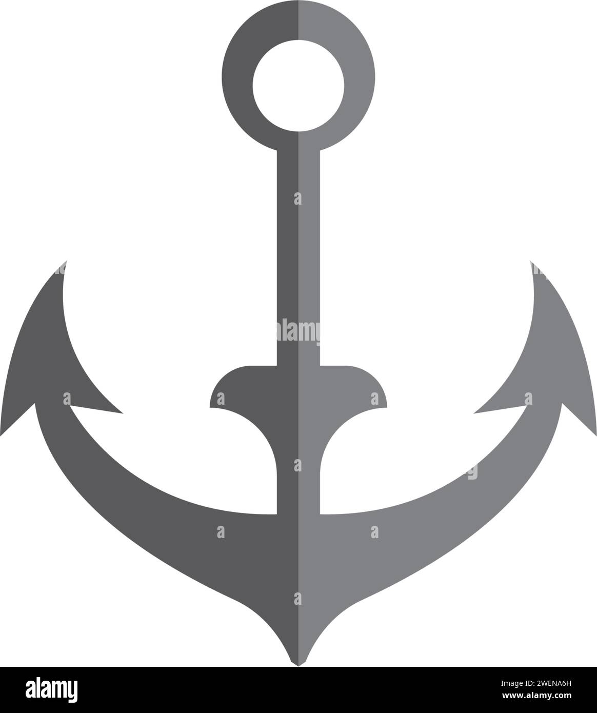 Anchor icon Logo Template vector illustration Stock Vector Image & Art ...