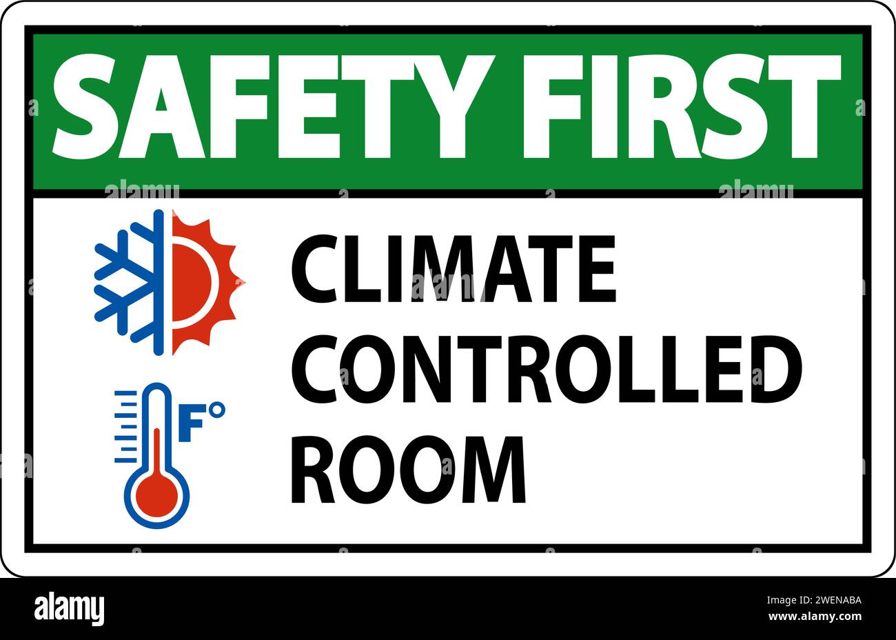 Door Safety First Sign, Keep Doors Closed, Climate Controlled Room ...