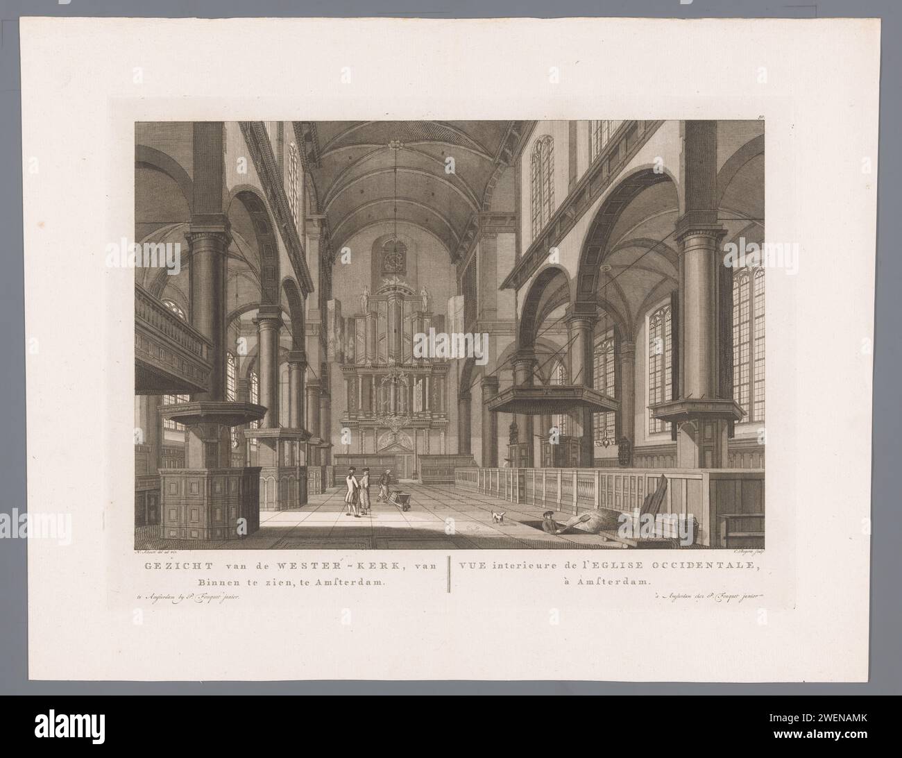 Interior of the Westerkerk in Amsterdam, Cornelis Bogerts, after ...