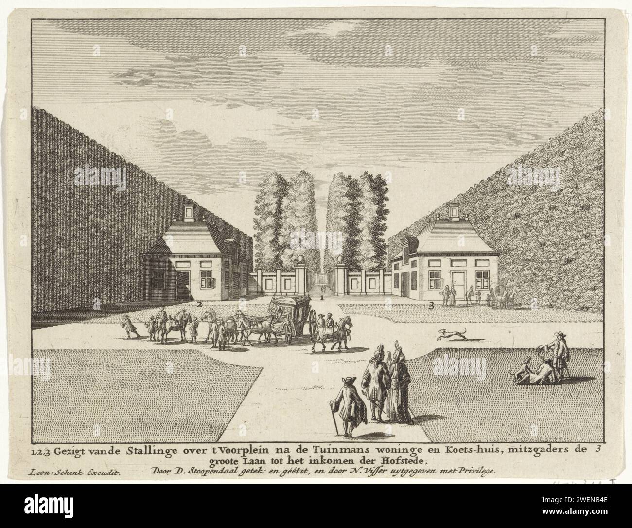 Putti at a monument for Landgoed Clingendael, Laurens screen, 1710 ...